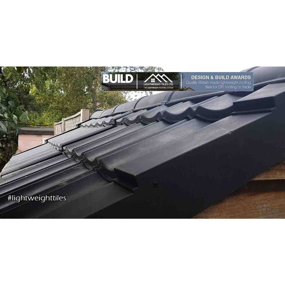 Black Plastic Roof Verges - Left - Low Cost » Lightweight Tiles
