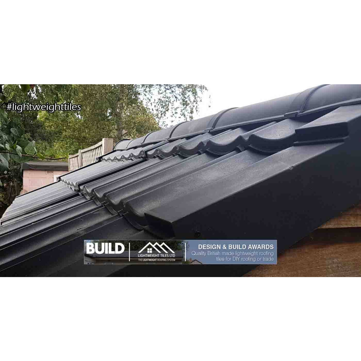 Black Plastic Roof Ridge Tile - Low Cost » Lightweight Tiles