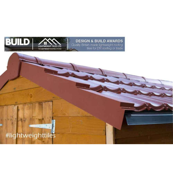 Red Plastic Roof Ridge Tiles - Low Cost » Lightweight Tiles