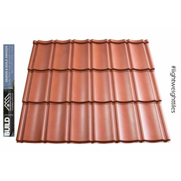 Red Plastic Tiles For Roof - Low Cost » Lightweight Tiles