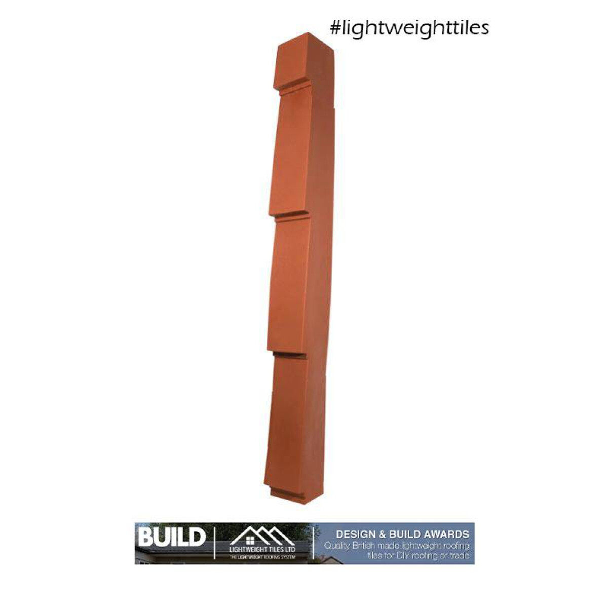 Red Plastic Verge Tiles - Right - Low Cost » Lightweight Tiles