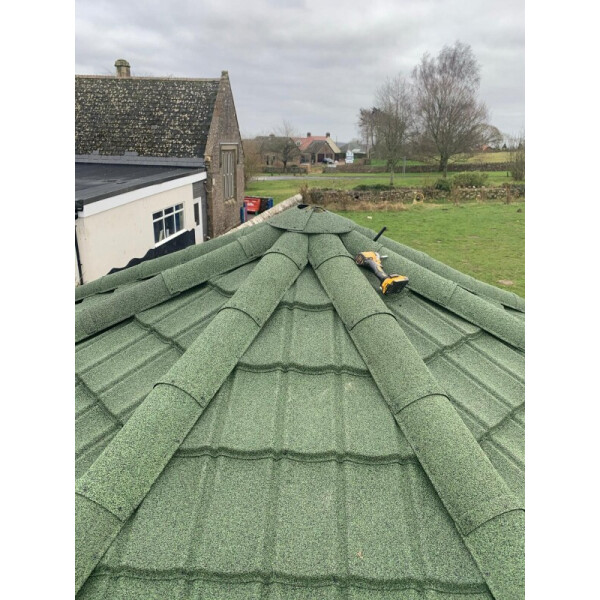 Light Green Granulated Ridge Tile » Lightweight Tiles