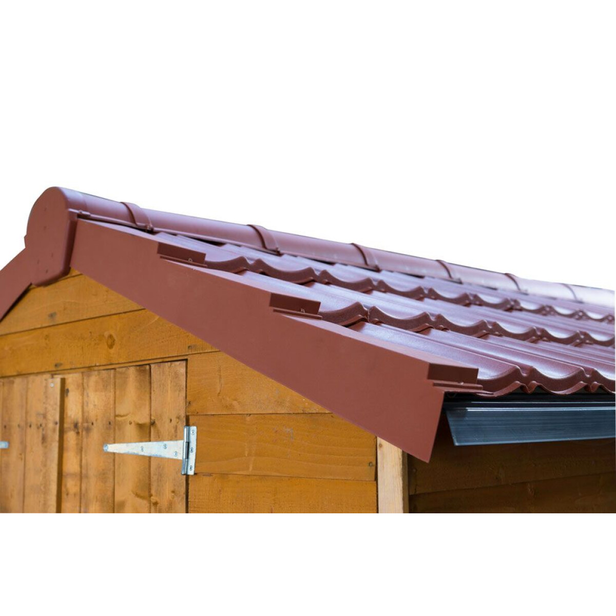 10FT X 6FT SMOOTH TERRACOTTA RED SHED ROOF BUNDLE » Lightweight Tiles