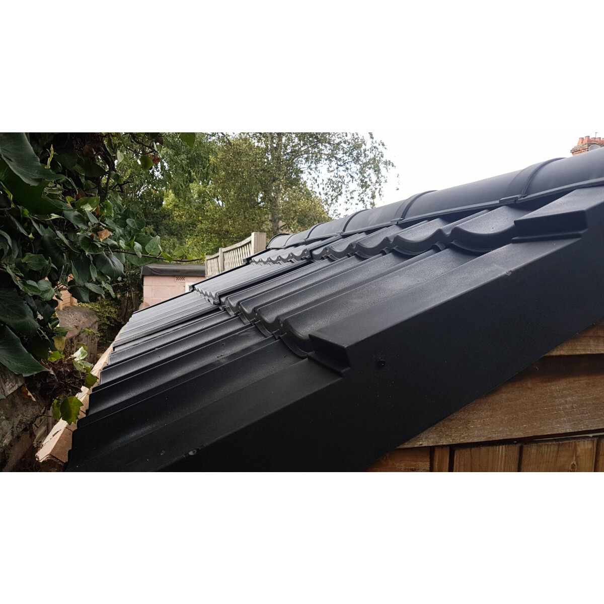 10ft x 6ft Black Budget Shed Roof Bundle » Lightweight Tiles